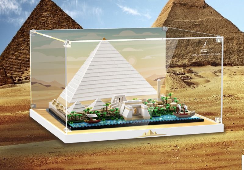 Acrylic display case for LEGO 21058 Great Pyramid of Giza, Hobbies ...