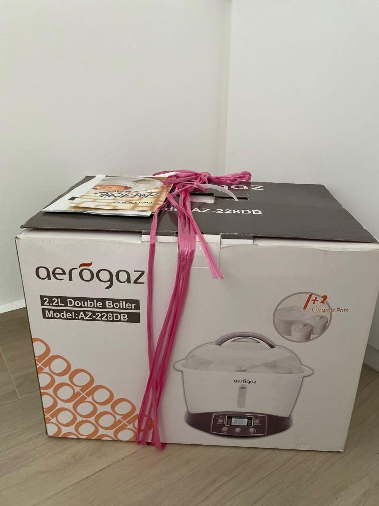 Aerogaz 2.2L double boiler, TV & Home Appliances, Kitchen Appliances ...