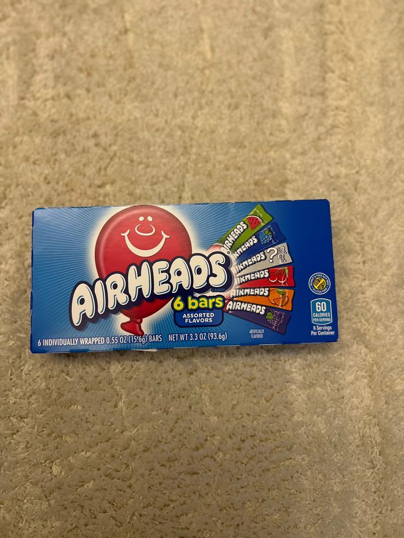 AirHeads Candy Bars (Box of 6, Assorted Flavors), Food & Drinks, Other ...