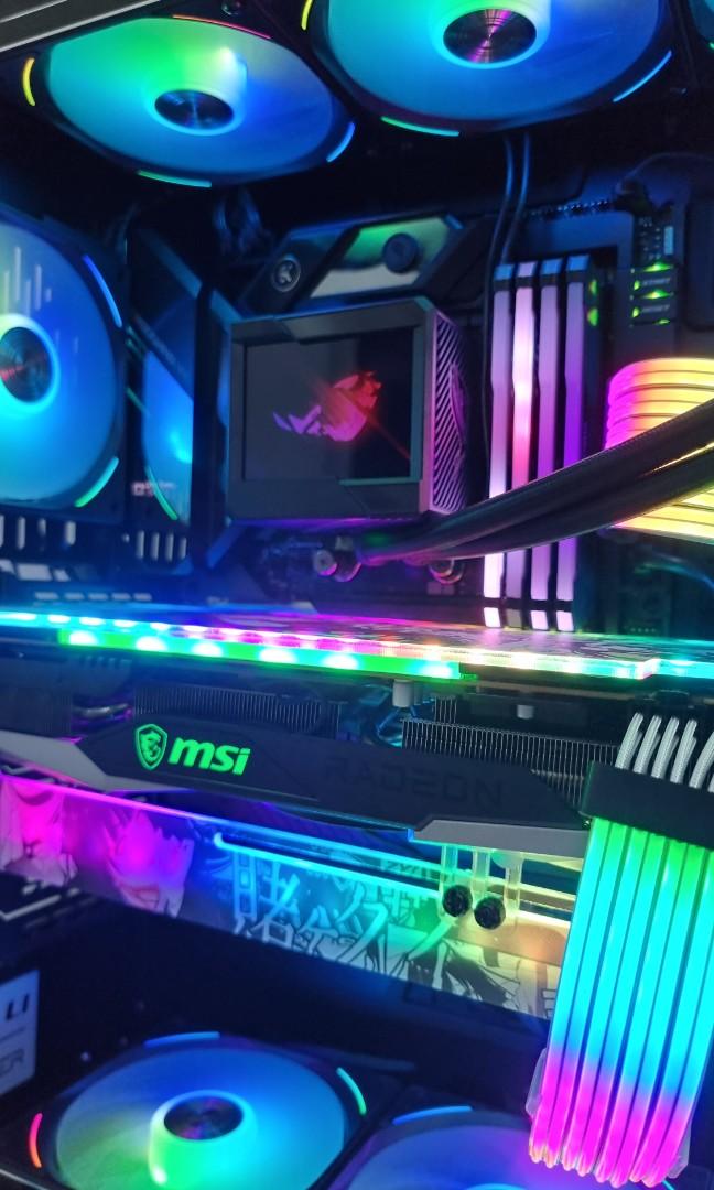 All RGB Lian Li O11 Dynamic Evo Unifan Strimer Custom PC Gaming PC High ...