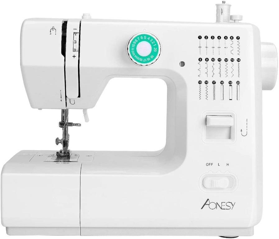 AONESY Sewing Machine 20 Stitches 2 Speeds with Foot Pedal, Automatic ...