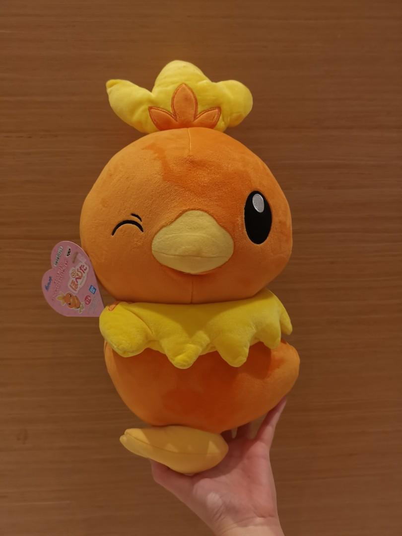 Authentic Banpresto pokemon warm and fluffy torchic big soft toy plush ...