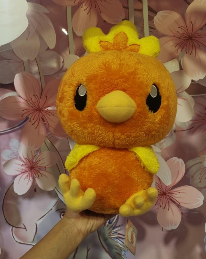 Authentic Banpresto pokemon warm and fluffy torchic big soft toy plush ...