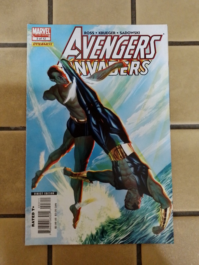Avengers/Invaders #3 ( Alex Ross ! - Cover Art ) Marvel Comics, Hobbies ...