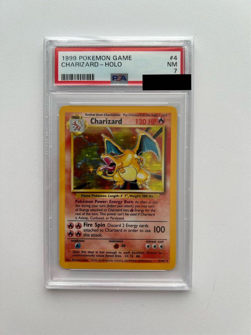Base set unlimited psa 7 charizard Pokemon card, Hobbies & Toys, Toys ...