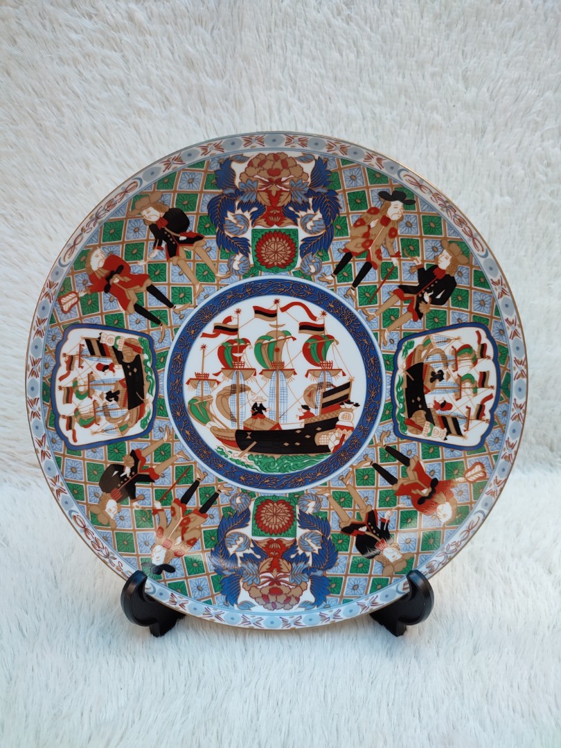 Big Ceramic Deco Plate from Japan, Furniture & Home Living, Home Decor ...