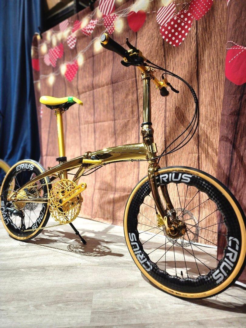 Carbon Wheelset" Crius Velocity Full Glossy Gold 22" 451 (Shimano ...