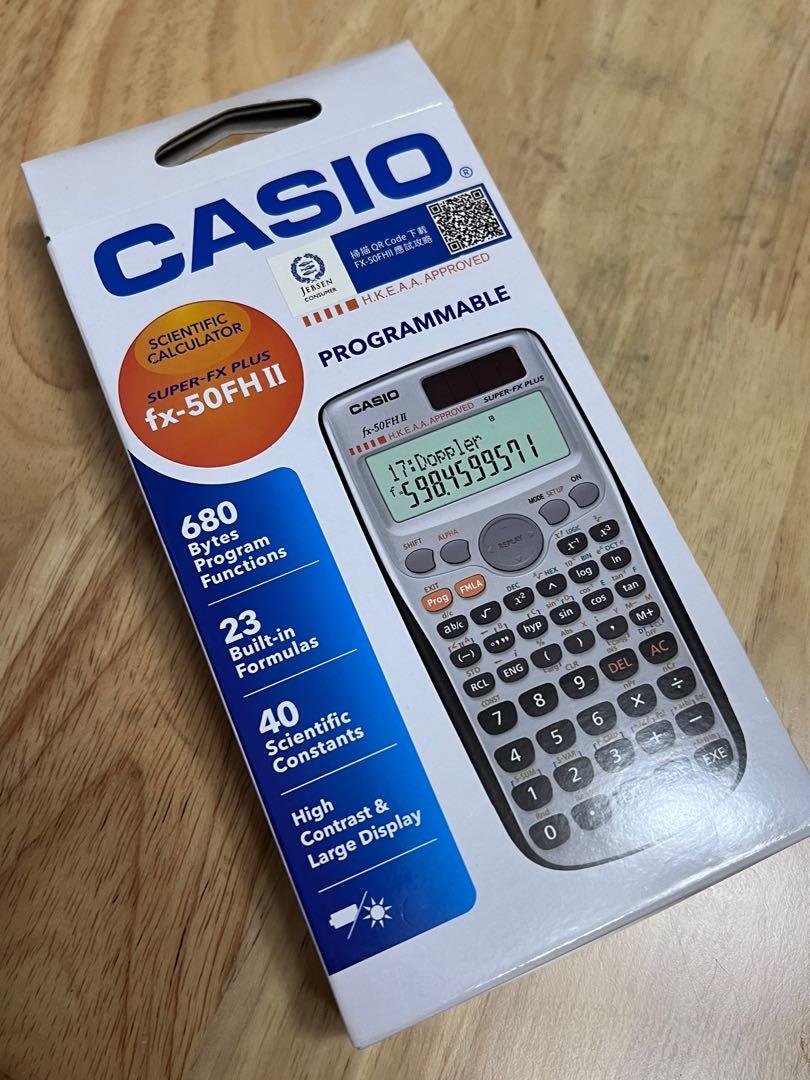 Casio FX-50FH II calculator 計數機, 興趣及遊戲, 手作＆自家設計, 文具 - Carousell