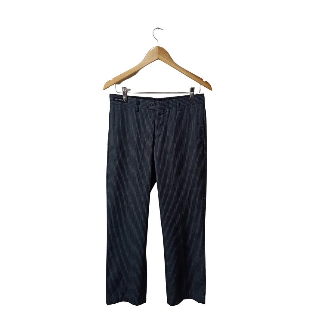 Chancellor 9000 Trousers (Pinstripe Black) - 30 W 35 L, Men's Fashion ...