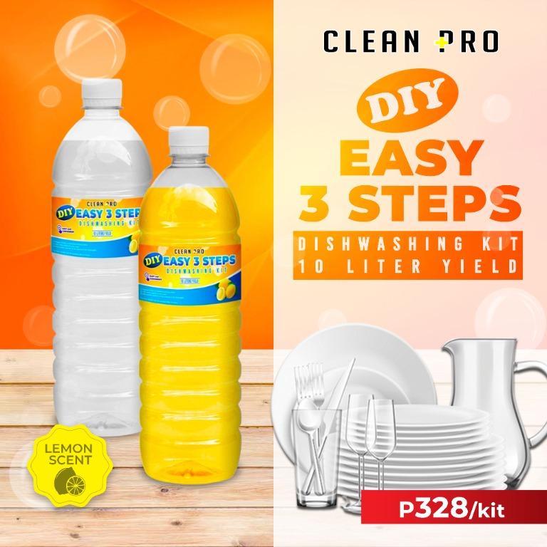 Clean Pro DIY Kit Dishwashing Liquid 10 Yields, Furniture & Home Living ...