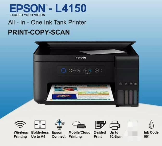 Epson L4150 Wi-Fi All-in-One Ink Tank Printer, Computers & Tech ...