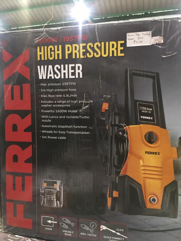 Ferrex High Pressure Washer, Furniture & Home Living, Cleaning ...