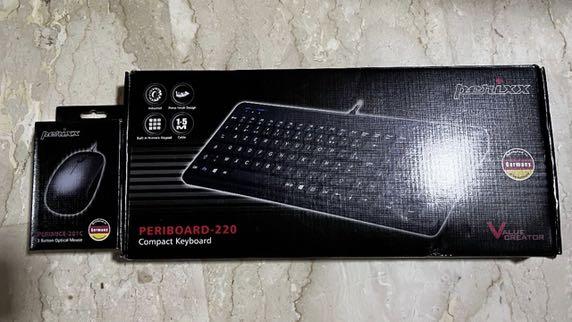[Free Delivery] Perixx PERIBOARD-220 Compact Keyboard & PERIMICE-201C 3 ...