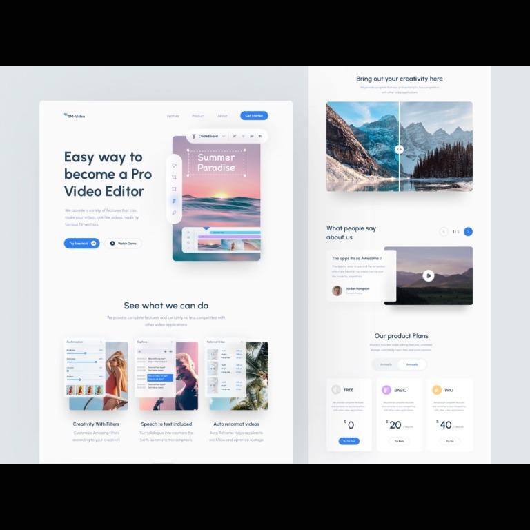 [Fully Custom Design] Landing Page / Full Web Page Design, Lifestyle ...