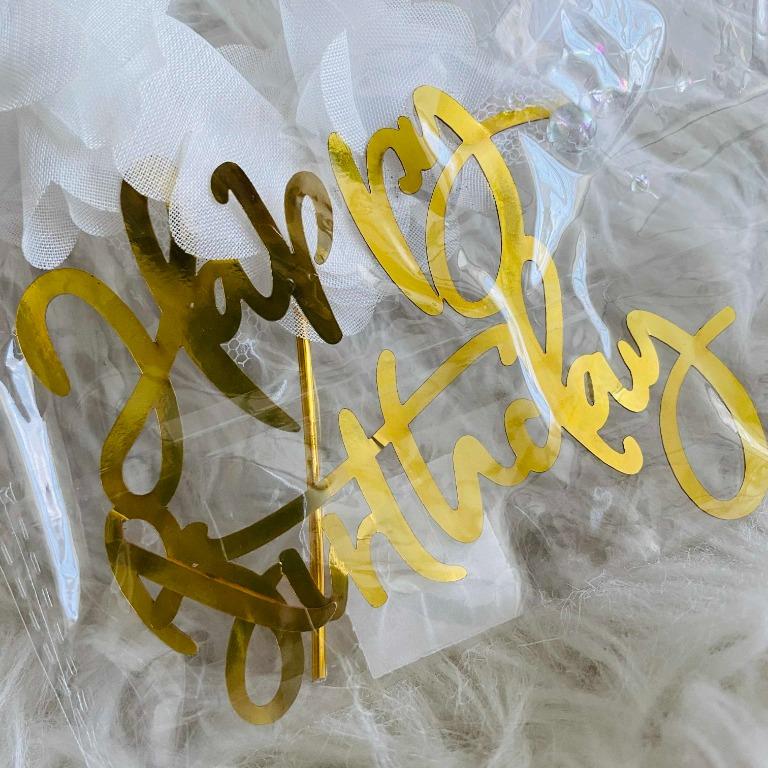 Gold Series Cake Topper | Birthday Cake Topper | Gold Color Cake Topper ...