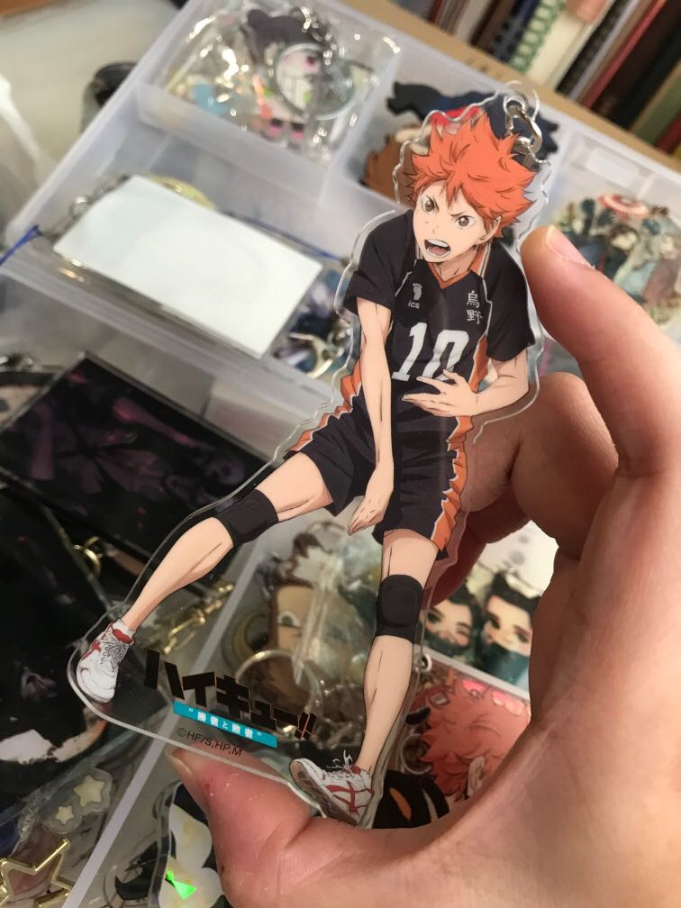 hinata acrylic keychain [haikyuu!!], Everything Else on Carousell
