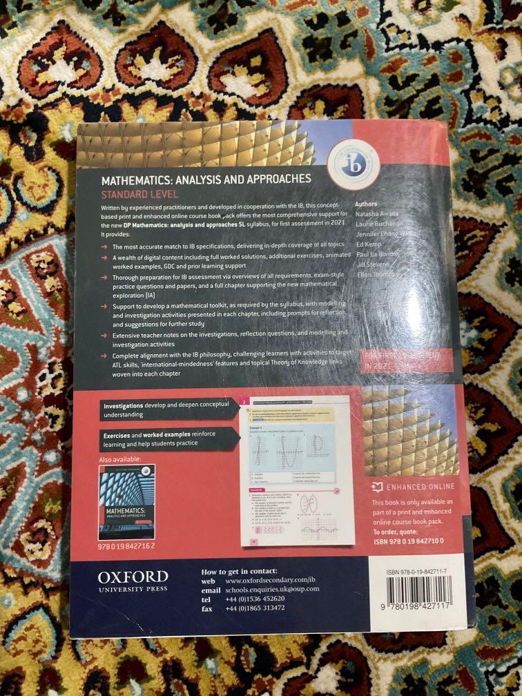 IB DIPLOMA Mathematics analysis and approaches SL, Hobbies & Toys ...