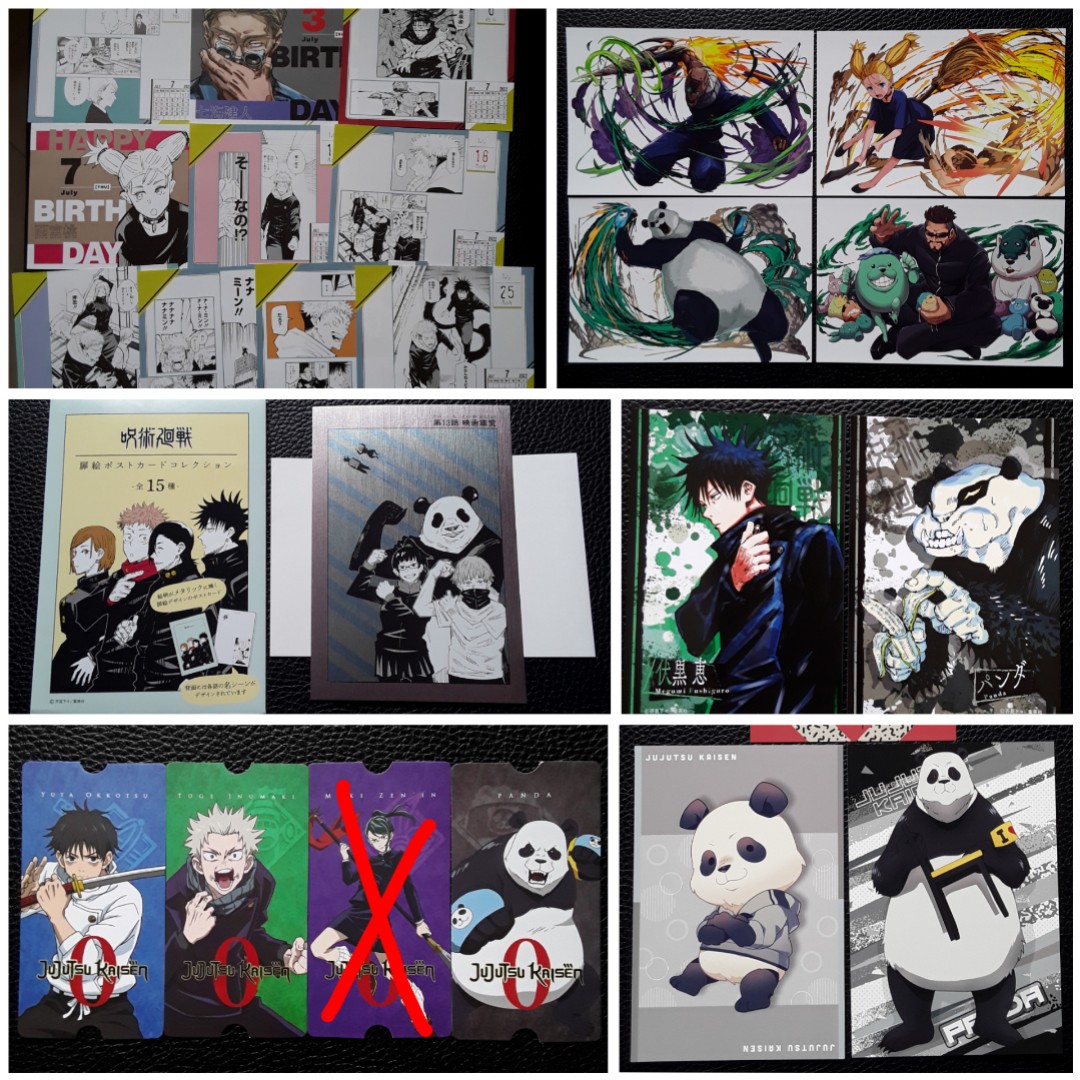 JJK Jujutsu Kaisen postcard bromide ticket calendar leaflet pages ...