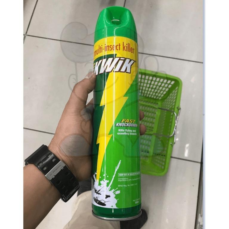 Kwik Multi Insect Killer Spray 600ml, Health & Nutrition, Insect ...