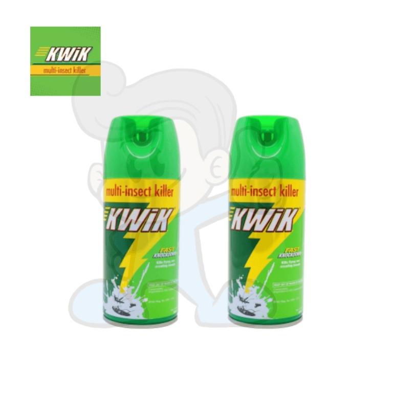 Kwik Multi Insect Killer Spray (2 x 300ml), Health & Nutrition, Insect ...