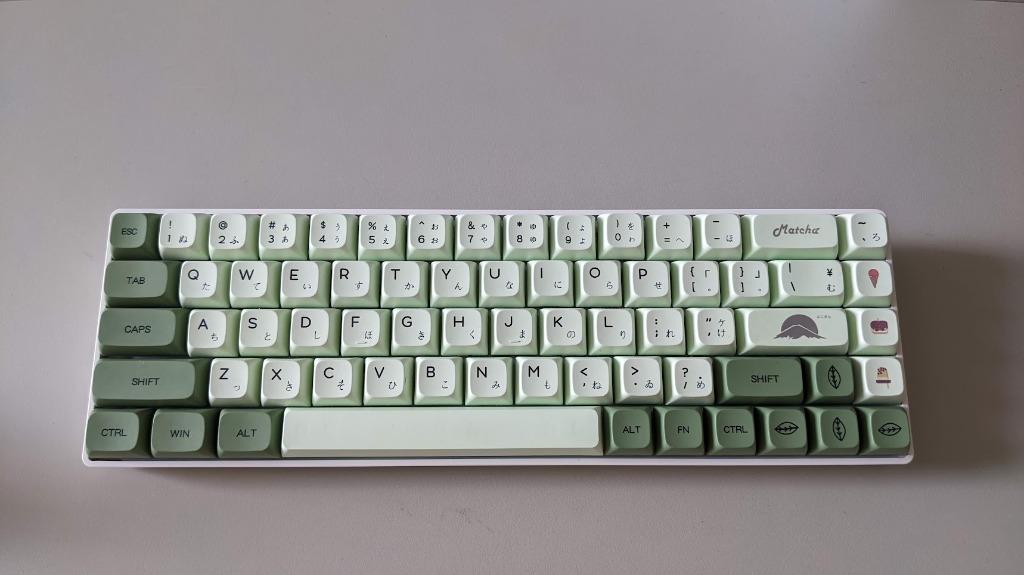 Matcha keycaps Mechanical keyboard linear TKL 68, Computers & Tech, Parts & Accessories ...