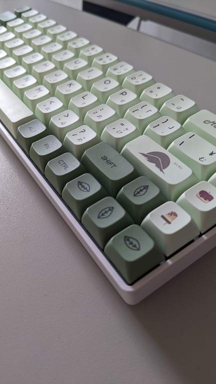 Matcha keycaps Mechanical keyboard linear TKL 68, Computers & Tech, Parts & Accessories ...