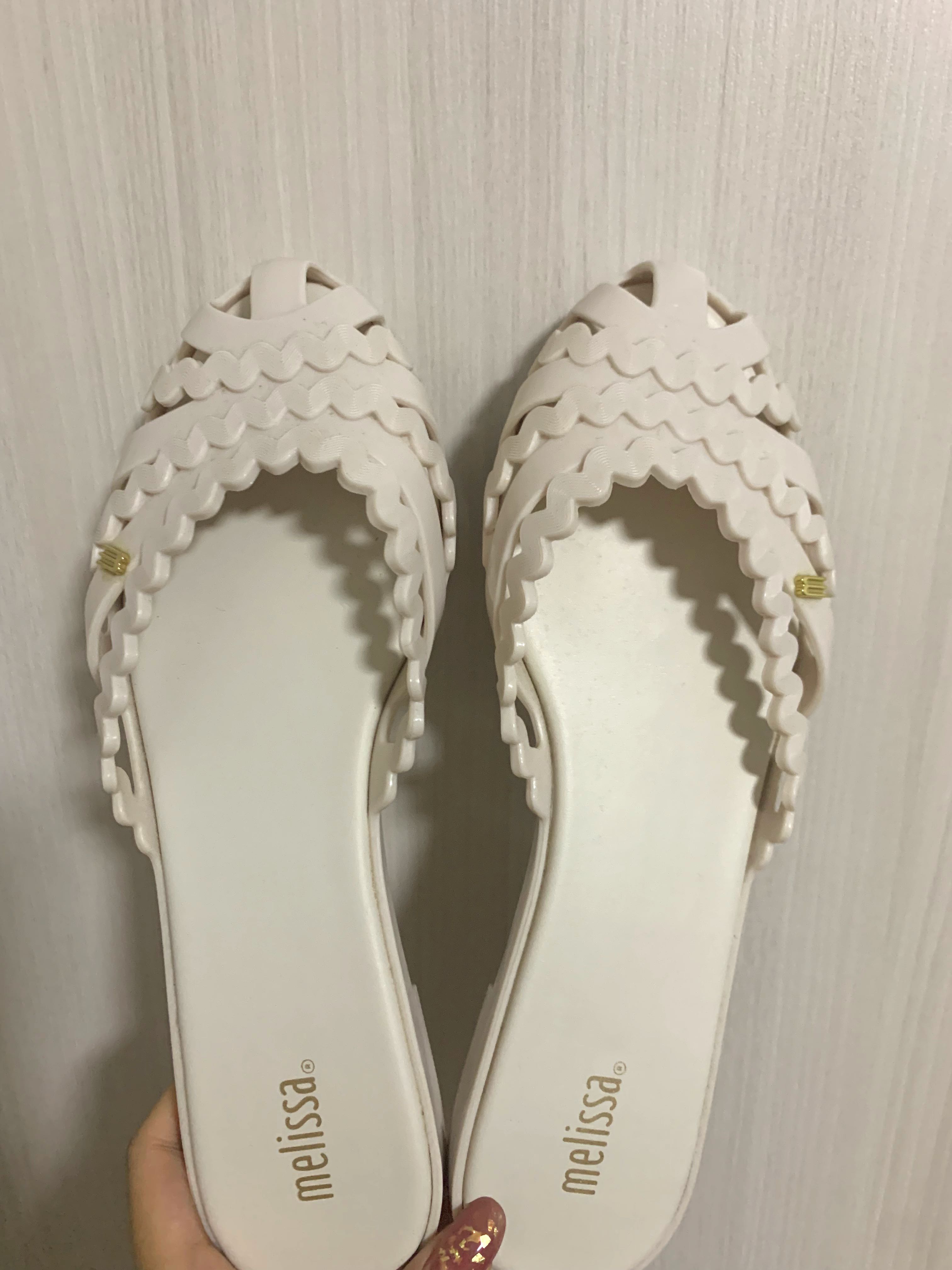 Melissa Closed-toe Slides, Women's Fashion, Footwear, Flipflops and ...