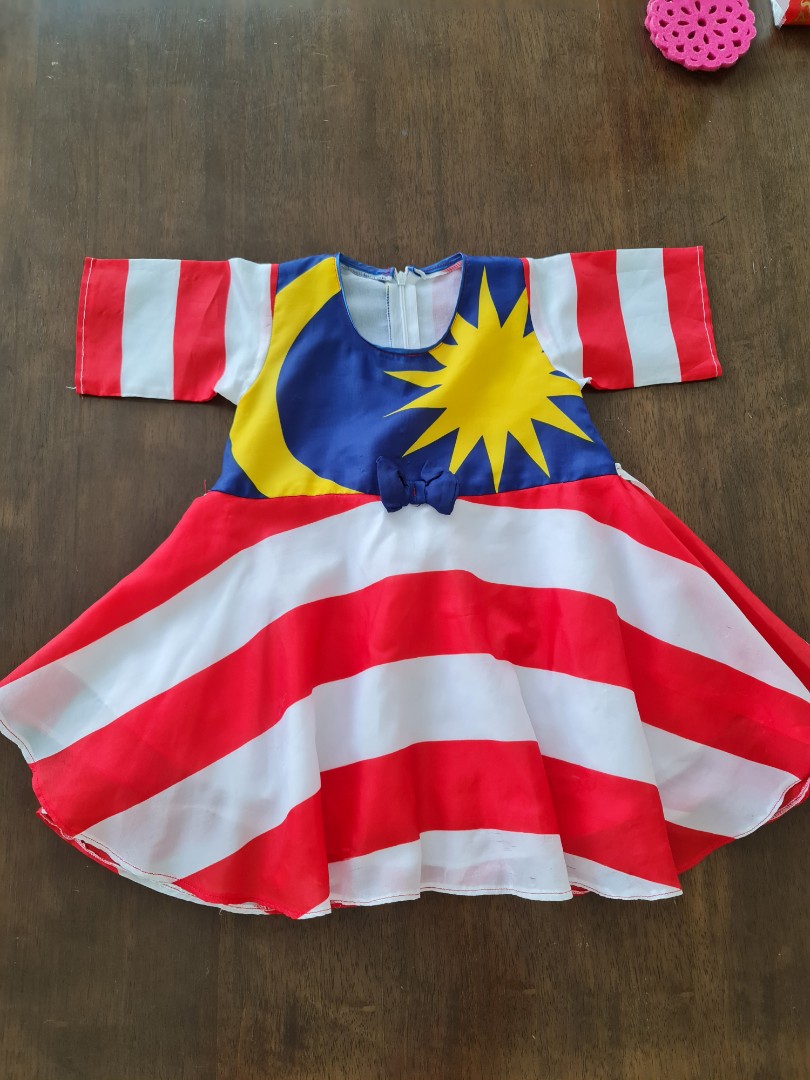 Merdeka Dress / Jalur Gemilang / Malaysia Flag, Babies & Kids, Babies ...