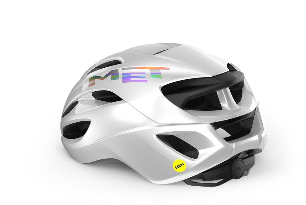 MET Rivale II / MIPS / Glossy White with Oil Slick decals, Sports ...