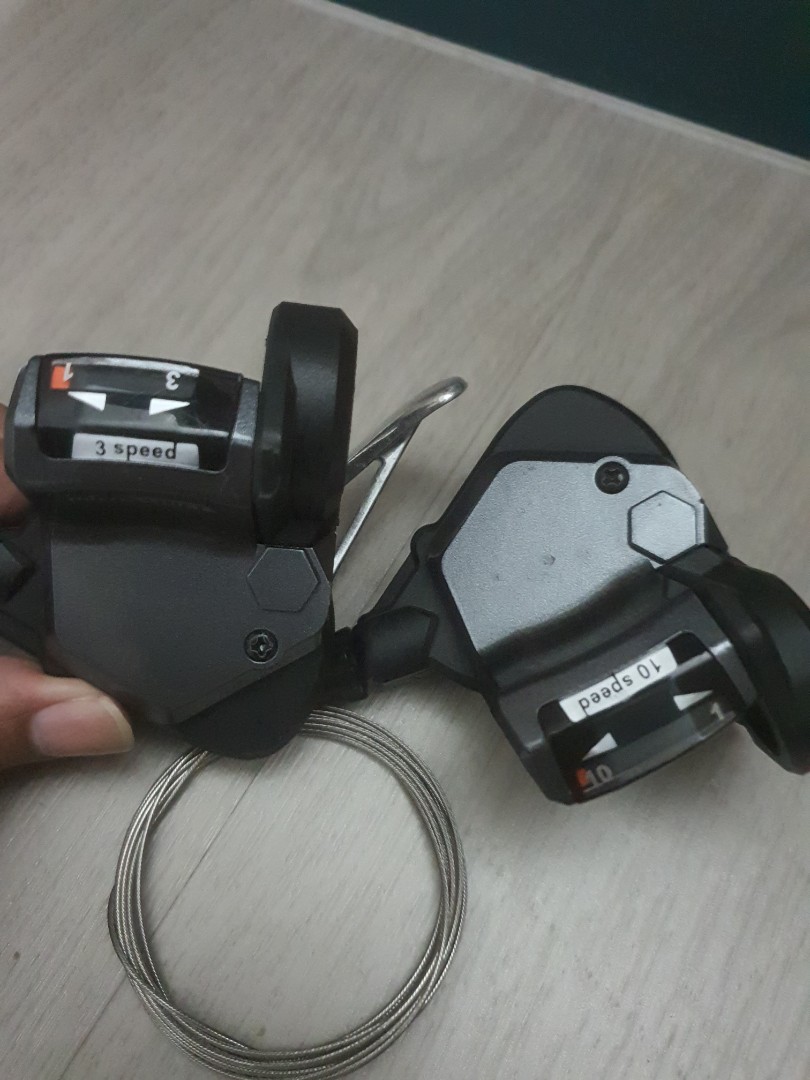 Microshift 3x10 shifter 25.4mm set, Sports Equipment, Bicycles & Parts ...