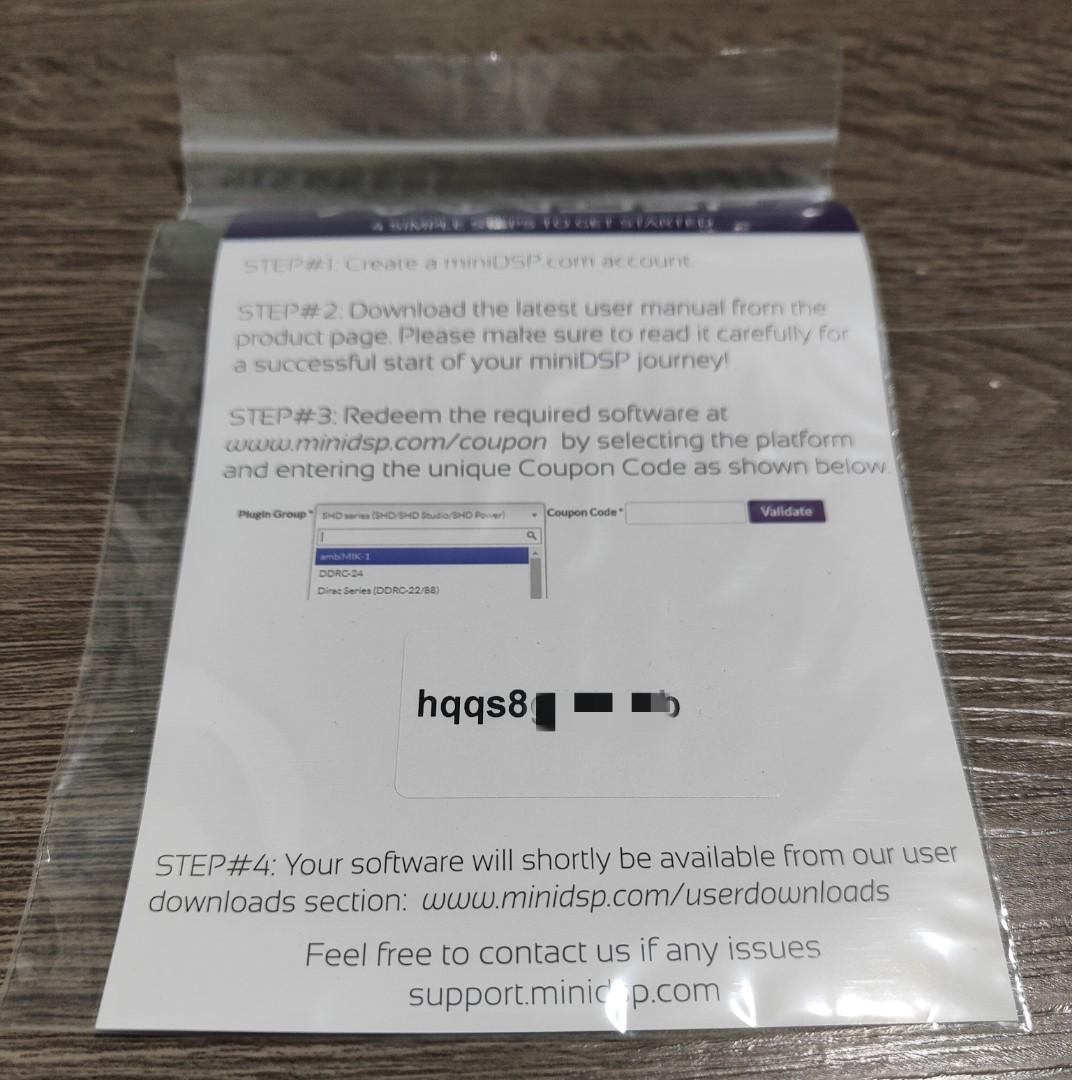 Minidsp USBStreamer Kit DIY. Not Minidsp 2x4HD, Minidsp Flex, Umik mic ...