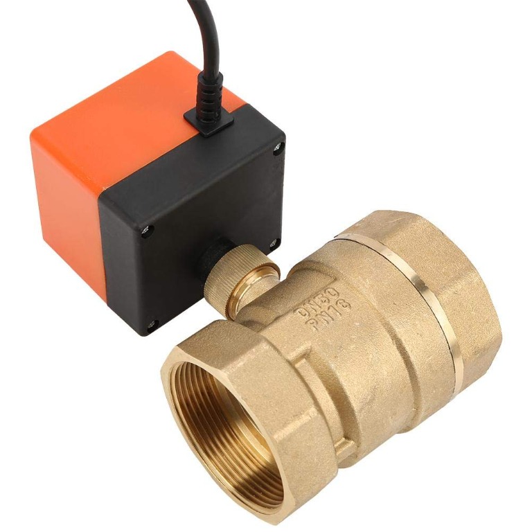 Motorized Ball Valve, AC 220V G2 DN50 2-Way 3-Wire 2-Point Control ...
