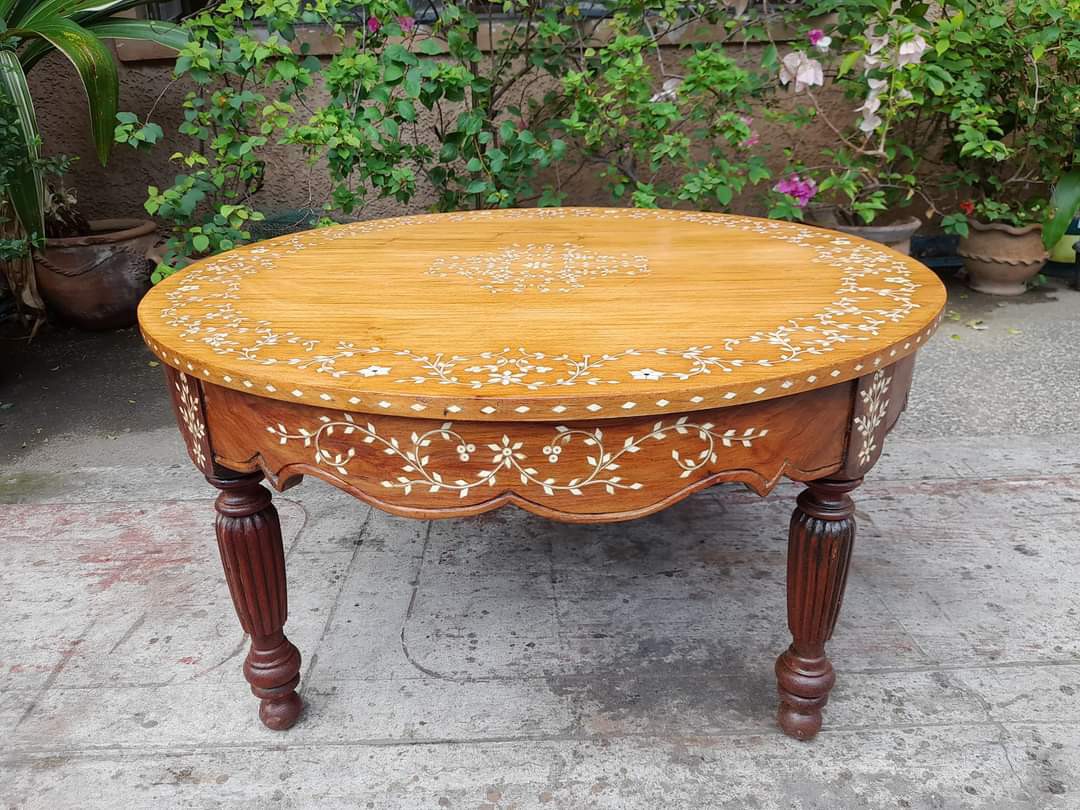 Narra Round Center Table, Furniture & Home Living, Furniture, Tables ...