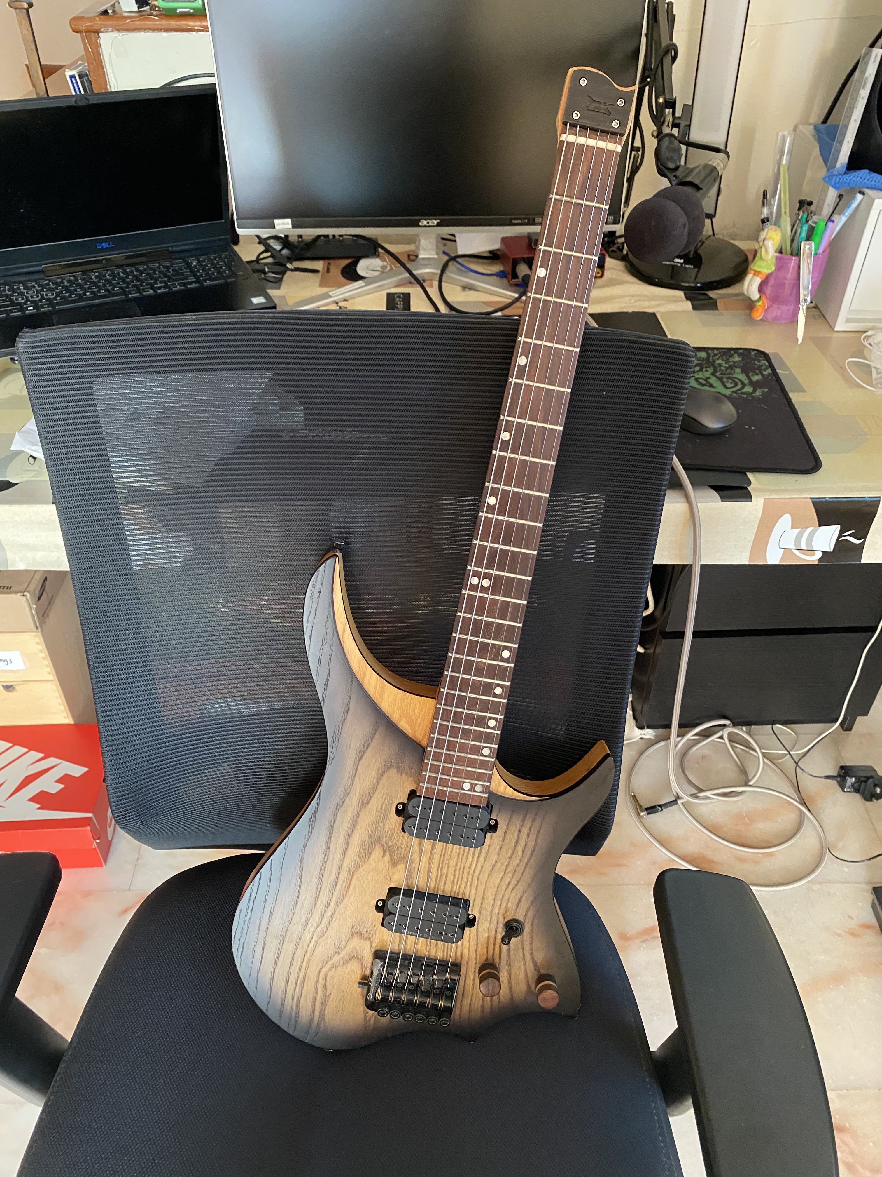 NK headless electric guitar with upgraded pickups, Hobbies & Toys ...