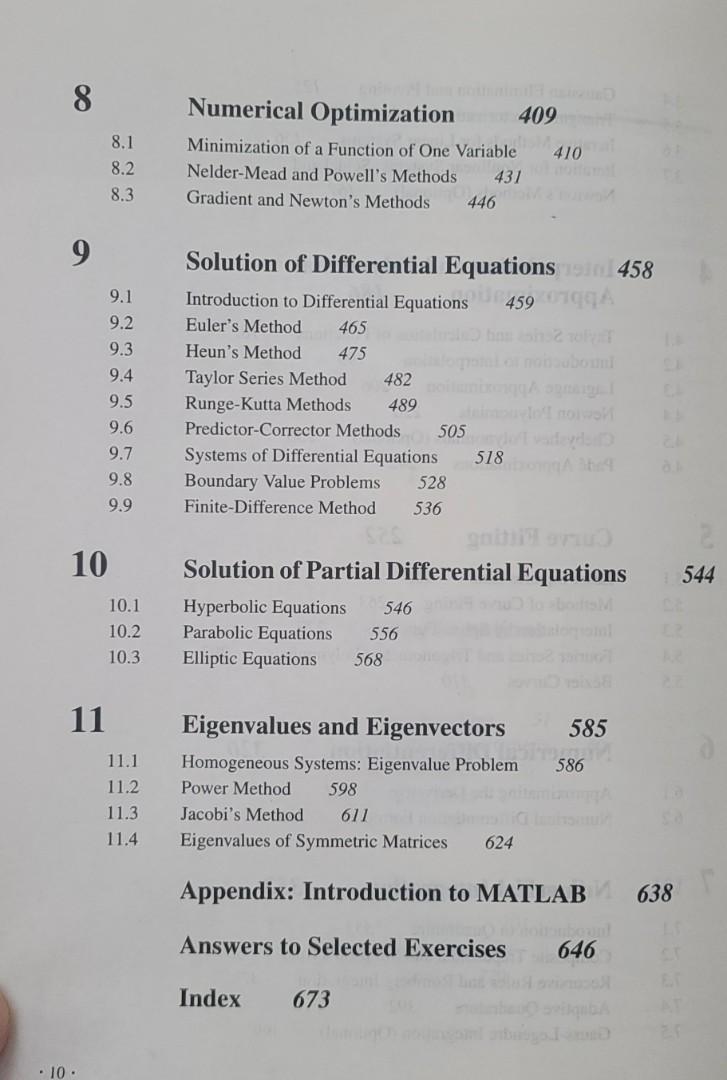 Numerical Methods Using Matlab (Pearson), 興趣及遊戲, 書本 & 文具, 教科書 - Carousell