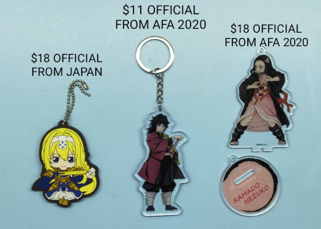 OFFICIAL ANIME MERCHANDISE from afa 2020 and japan SAO DEMON SLAYER ...
