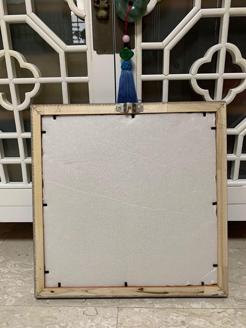 Old Peranakan tile with wooden frame. (In One set), Hobbies & Toys ...