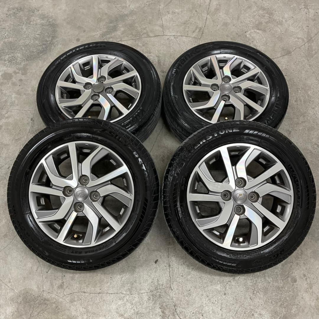 Original 14 inch sport rim Axia tyre 70%, Auto Accessories on Carousell