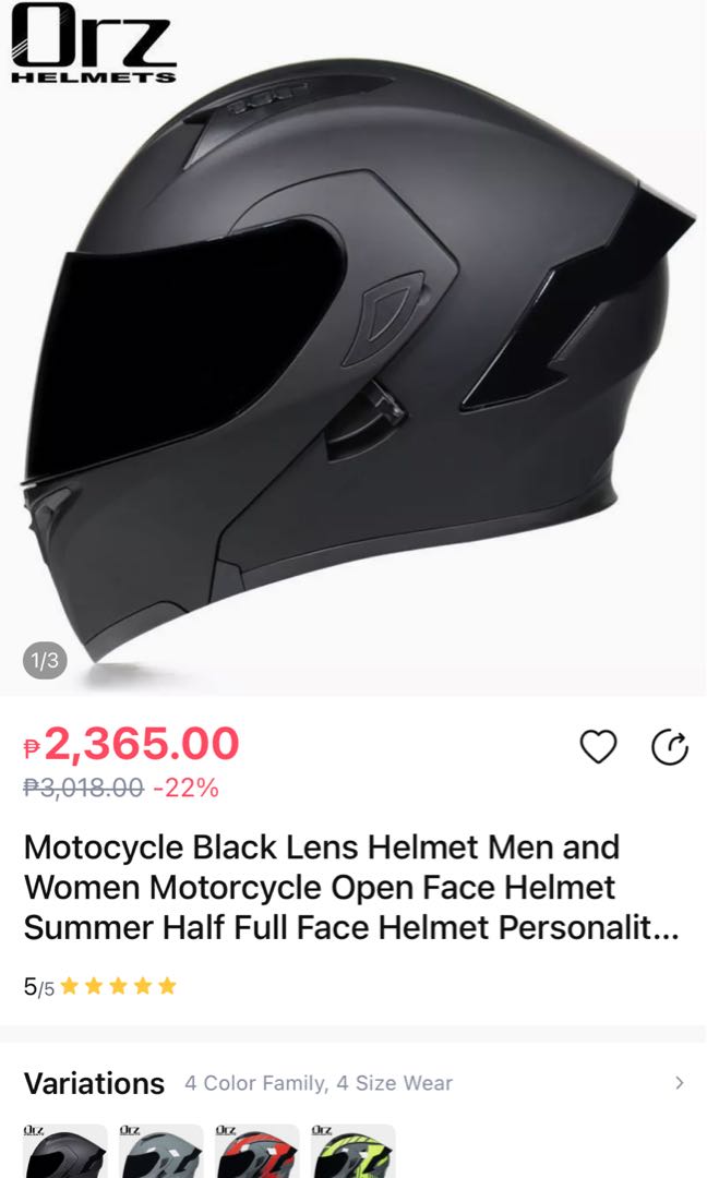 ORZ Helmets, Motorbikes, Motorbike Parts & Accessories, Helmets and ...