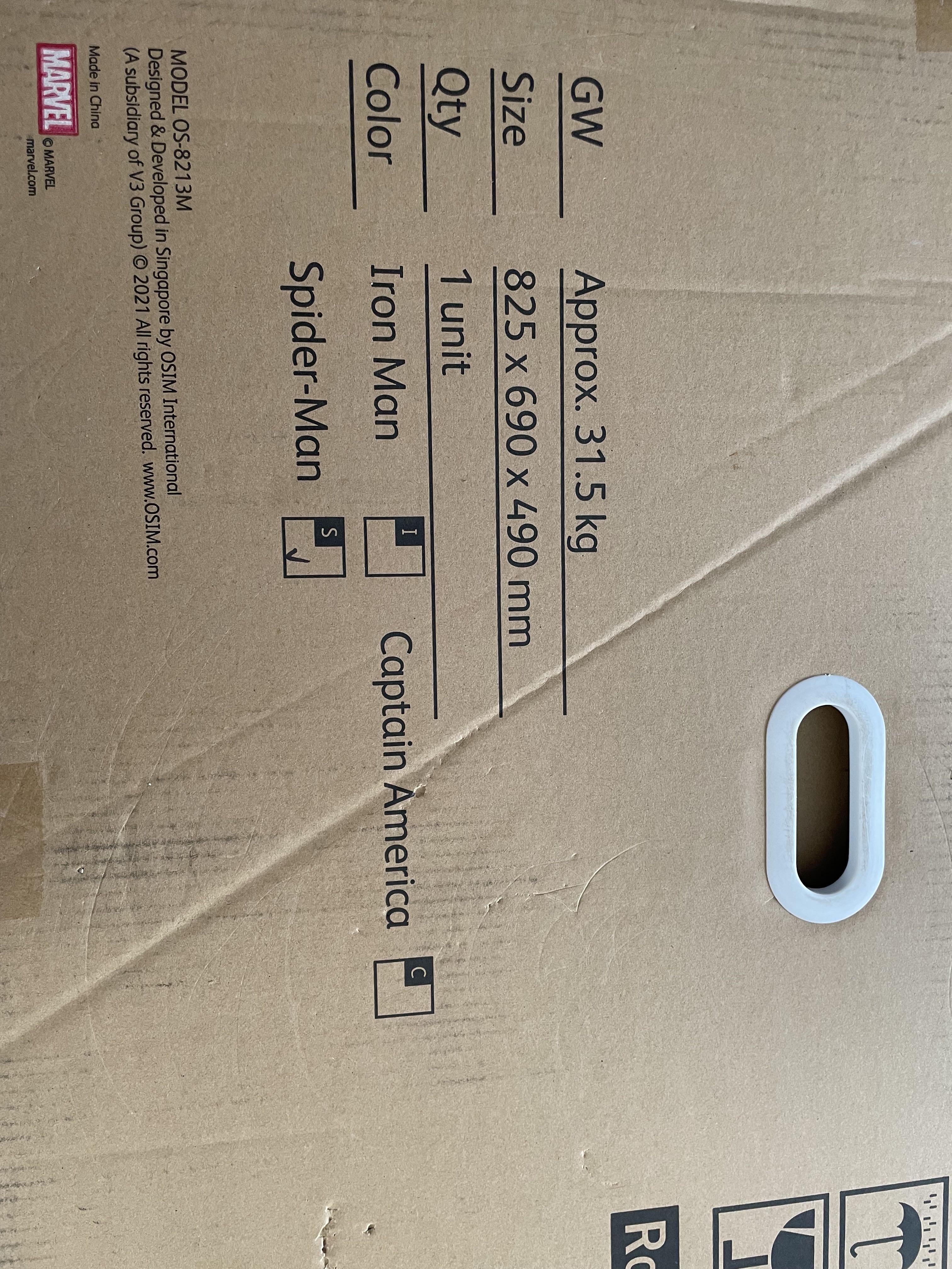 Osim uThrone S Gaming Chair Marvel Spiderman, Furniture & Home Living ...