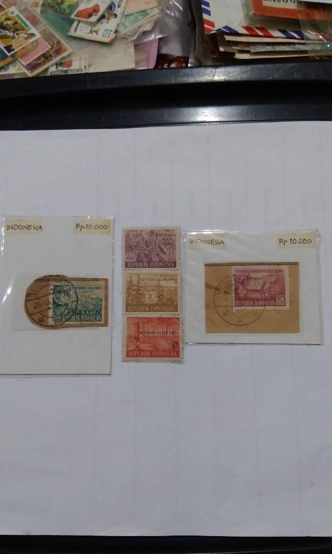 Perangko indonesia, lama, Antik, Filateli di Carousell