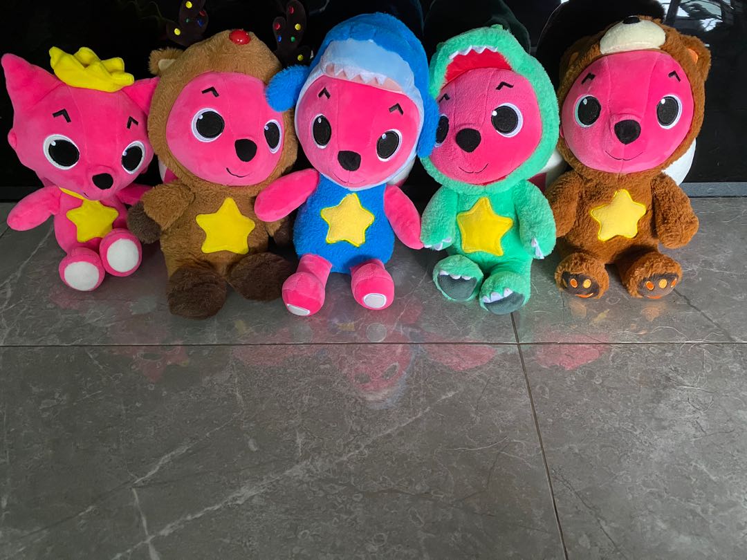 Pink Fong Plushies, Hobbies & Toys, Toys & Games on Carousell