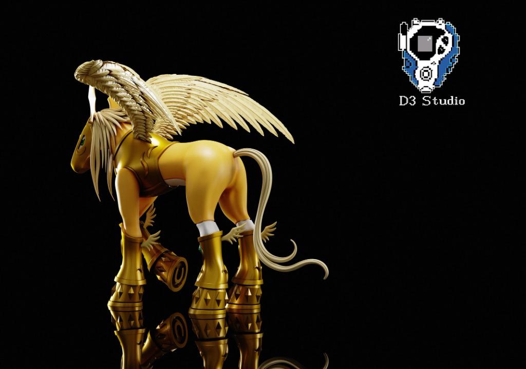 [PO] D3 Studio - Nefertimon And Pegasusmon Figure Statue, Hobbies ...