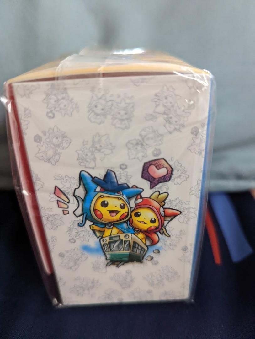 Pokemon Pikachu Poncho wearing Gyrados/Magikarp card deck board box ...