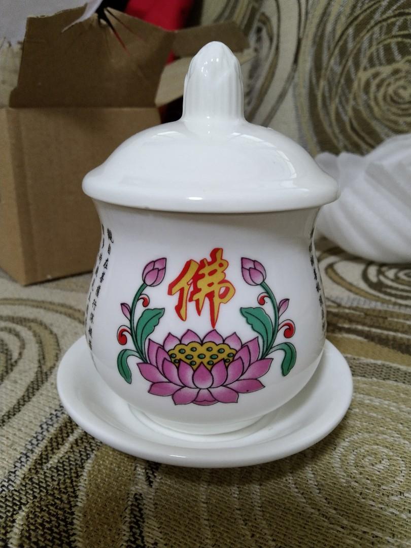 Prayer cup water offering to Buddha, Hobbies & Toys, Memorabilia ...