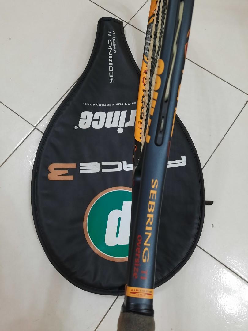 Prince force 3 sebring ti oversize tennis racket, Sports Equipment ...