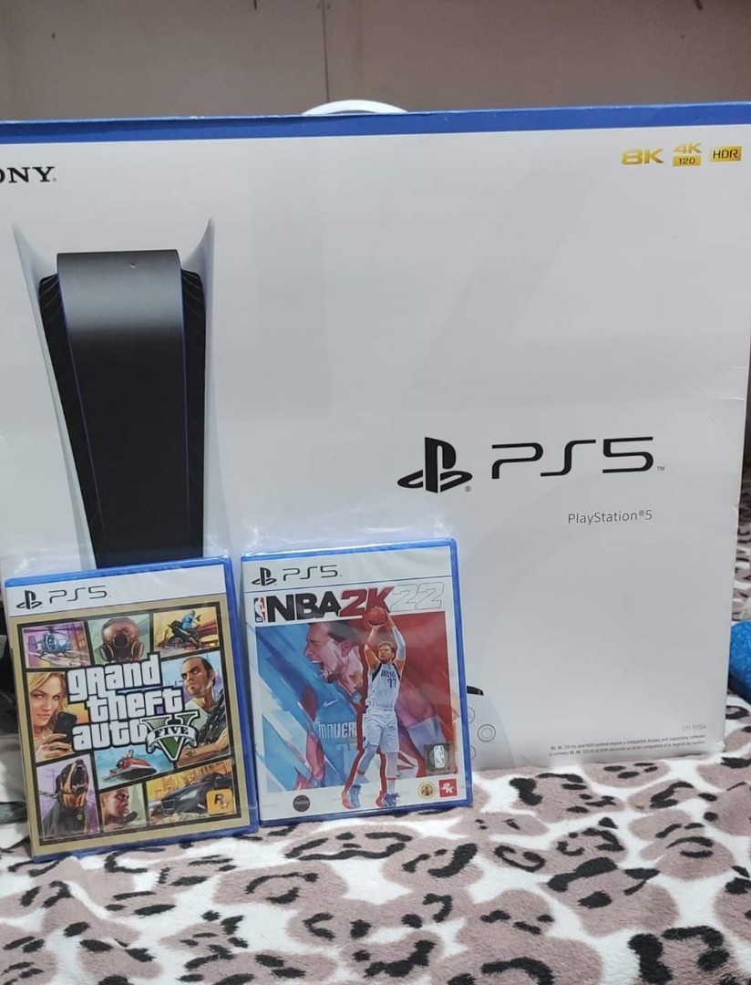 Ps5 Disc with 2 games Bnew, Video Gaming, Video Game Consoles ...