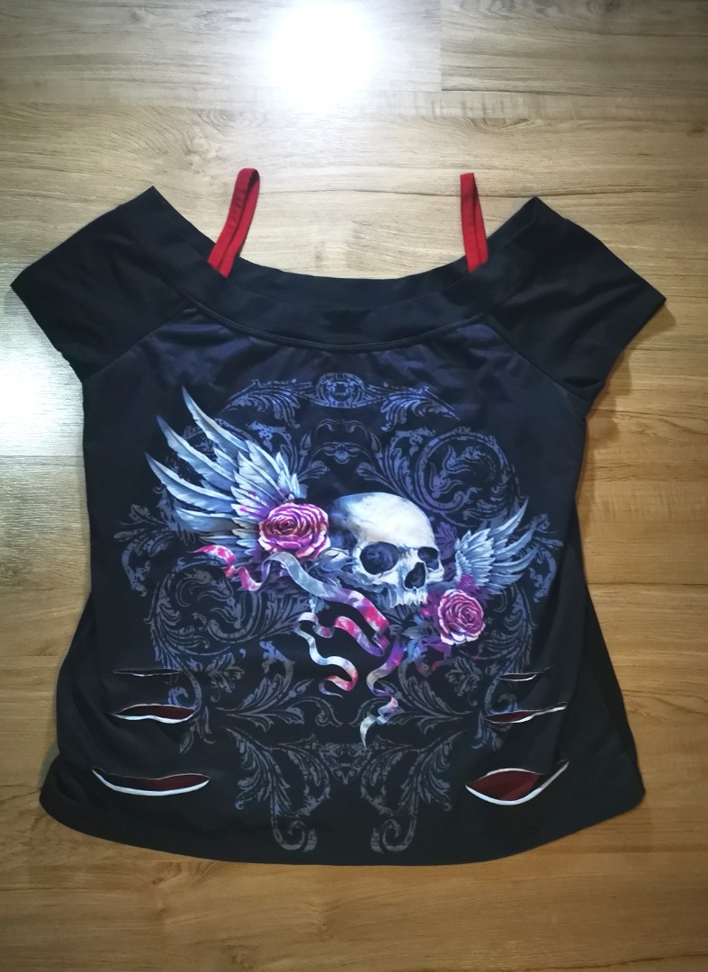 Punk Rock Top, Women's Fashion, Tops, Others Tops on Carousell