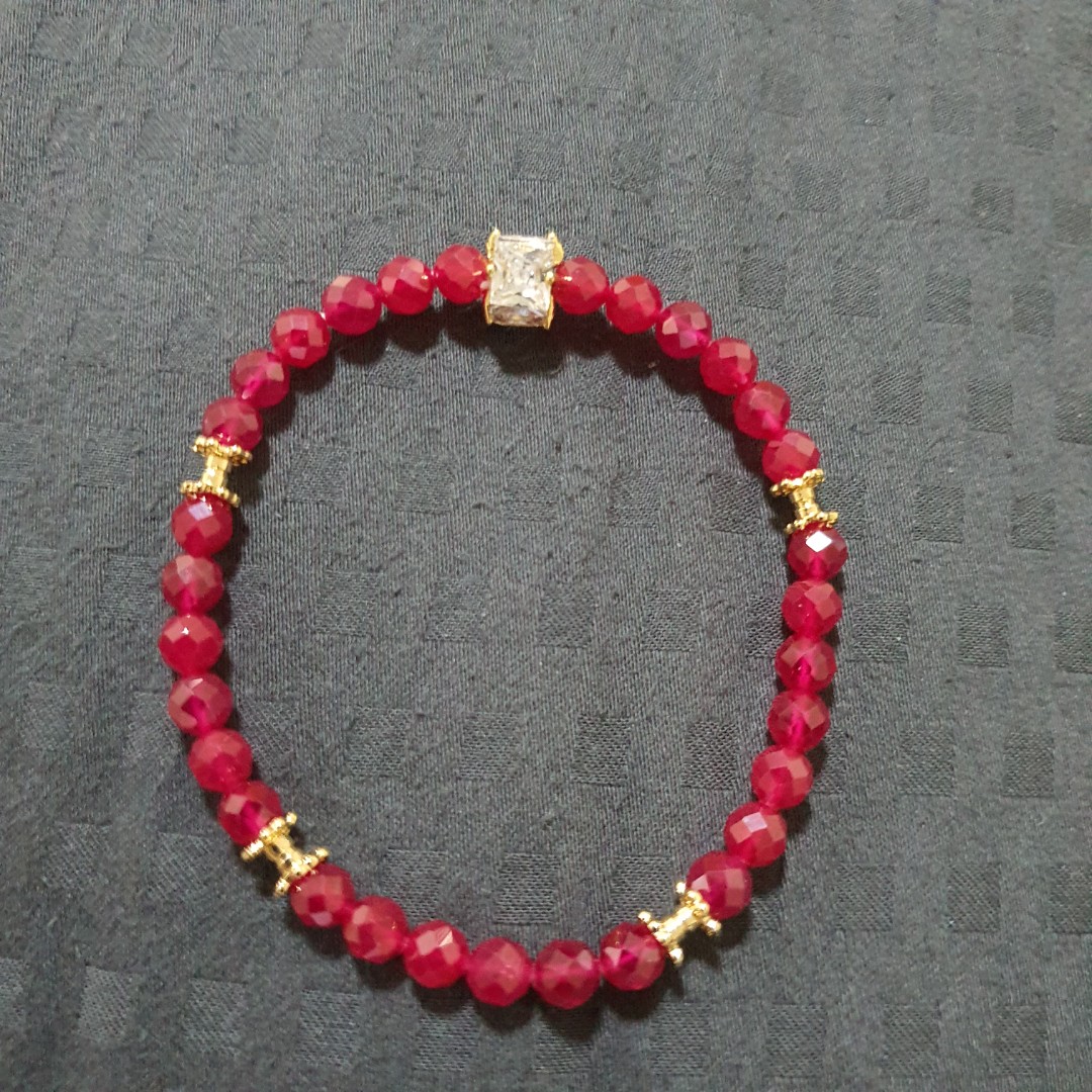 Ruby bracelet, Women's Fashion, Watches & Accessories, Other ...