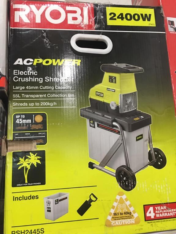 Ryobi Electric Crushing Shredder, Furniture & Home Living, Gardening ...